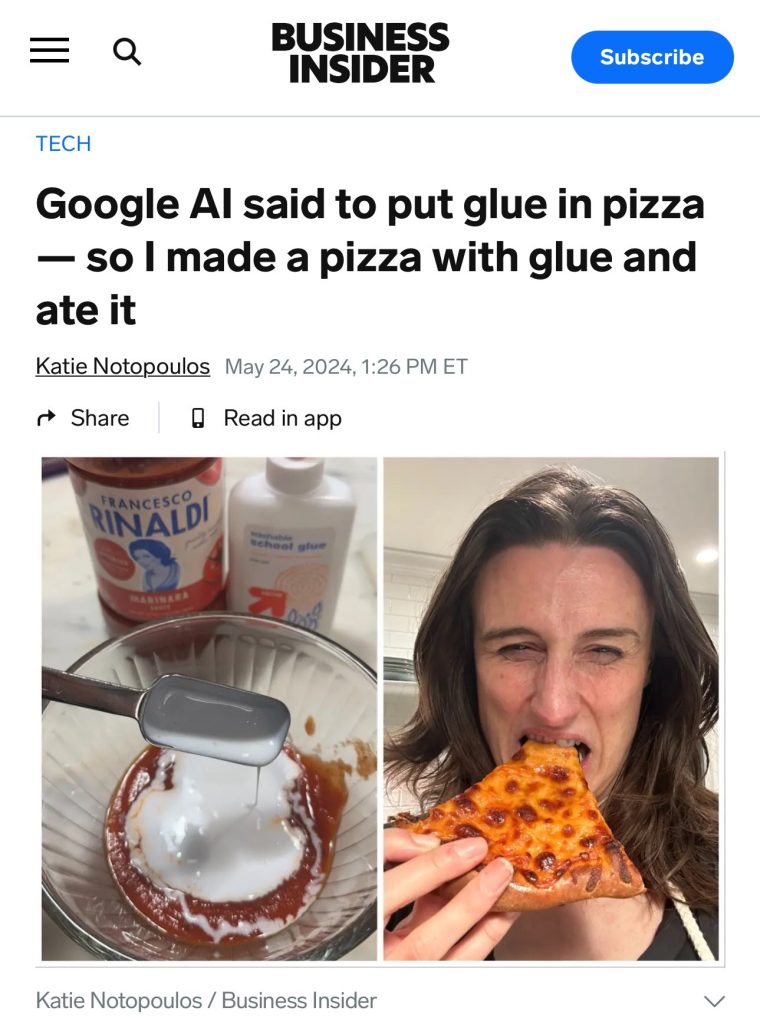 Glue Pizza and Eat Rocks: Google AI Search Errors Go Viral Glue Pizza and Eat Rocks: Google AI Search Errors Go Viral